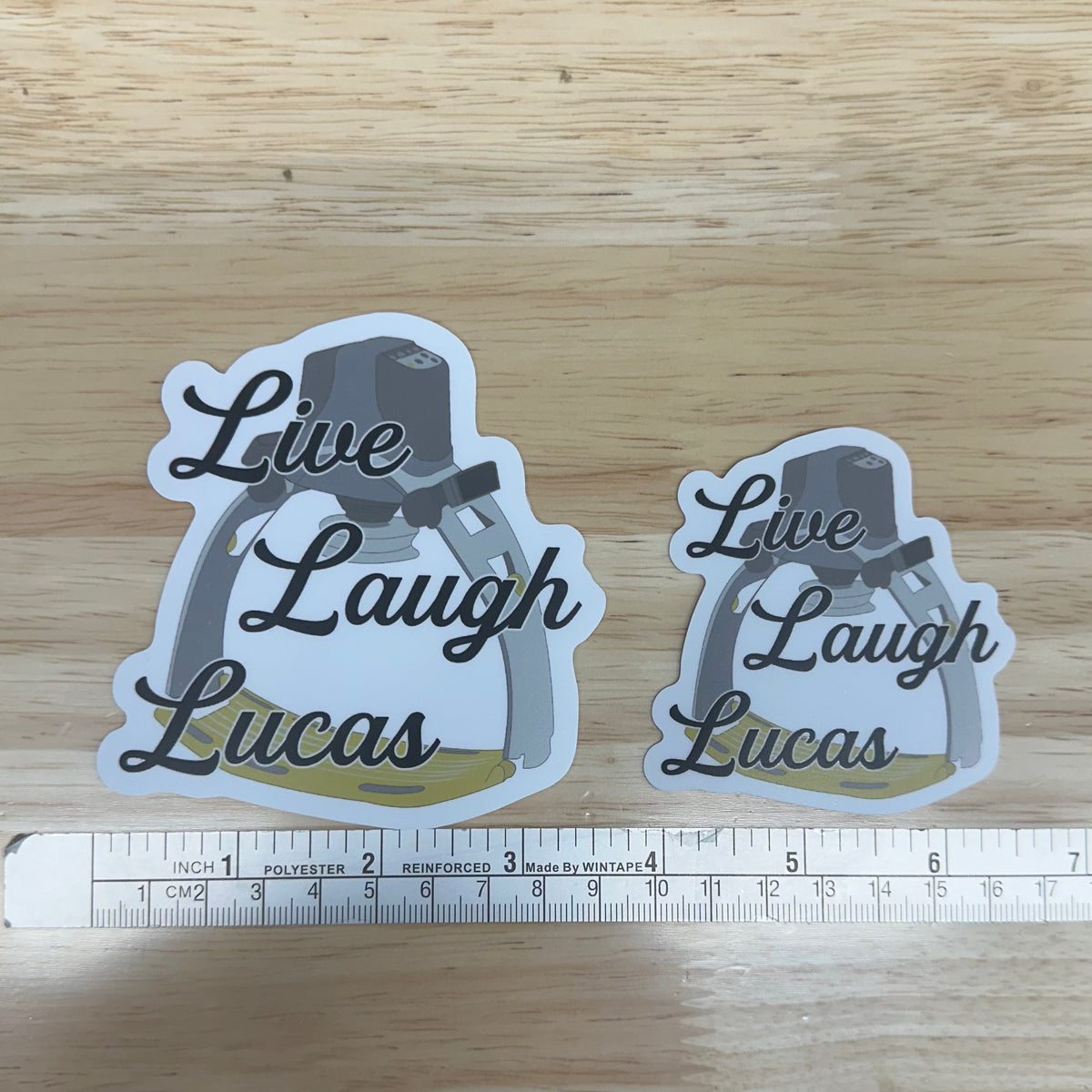Live, Laugh, Lucas Sticker – The Daily Medic