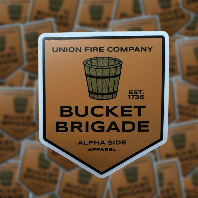 Union Fire Co. Bucket Brigade Sticker | The Daily Medic