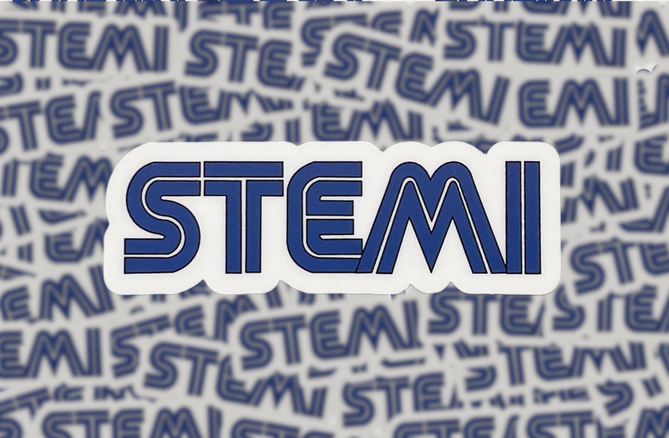 STEMI Retro Video Game Sticker | The Daily Medic